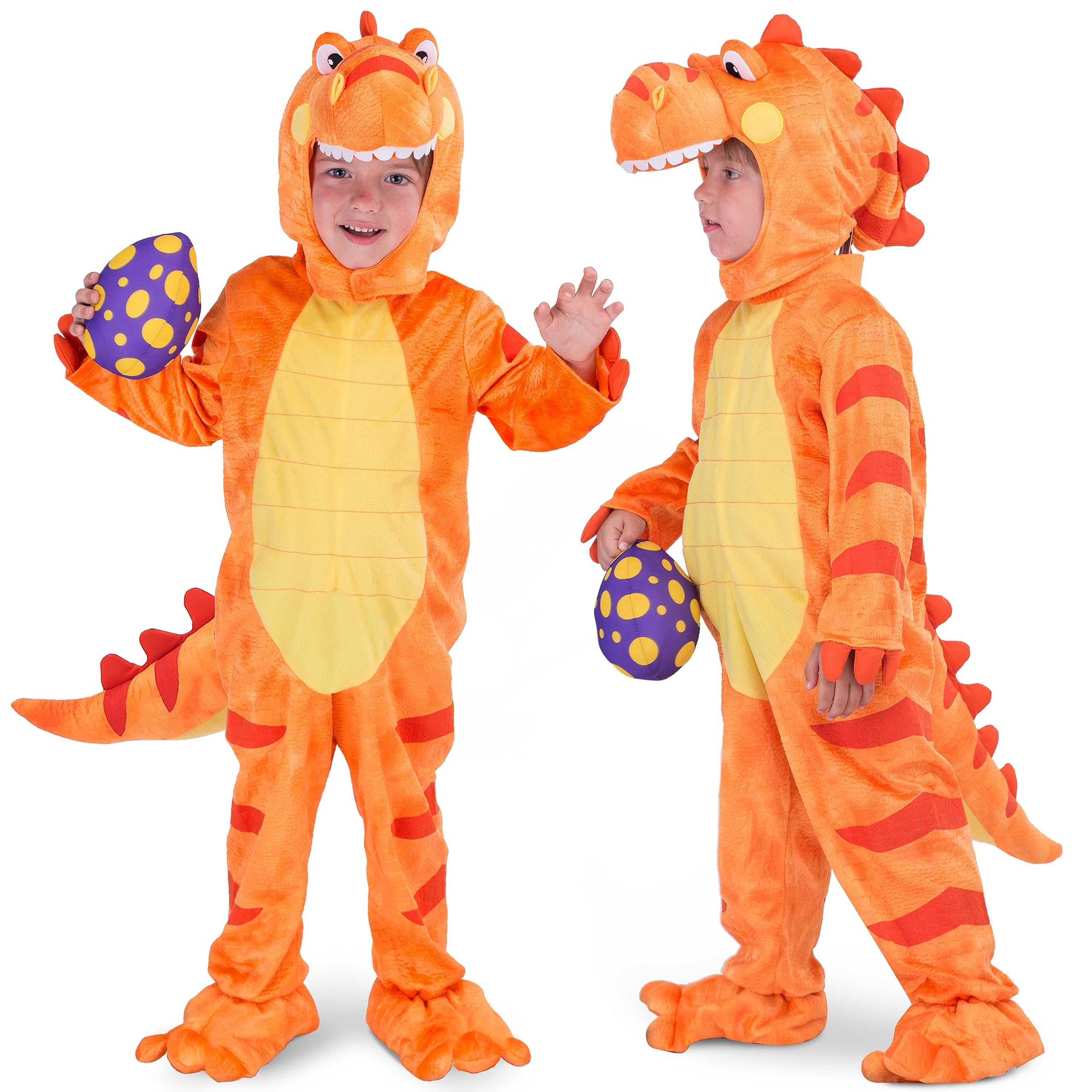 Spooktacular Creations Baby Orange T-Rex Costume With Toy Dinosaur Egg ...