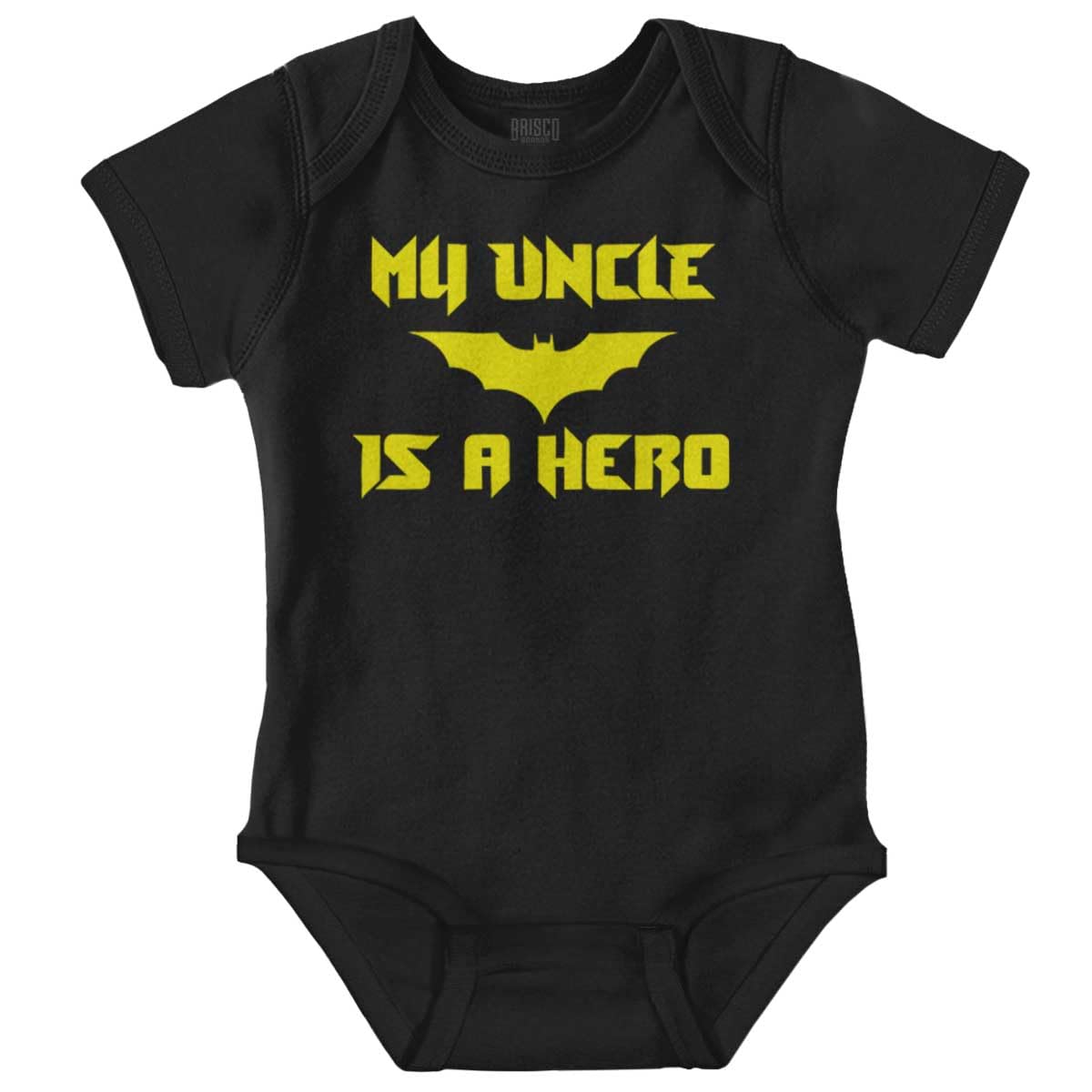 Brisco Brands My Uncle Is A Hero Superhero Bat Baby Romper Boys Or Gir ...
