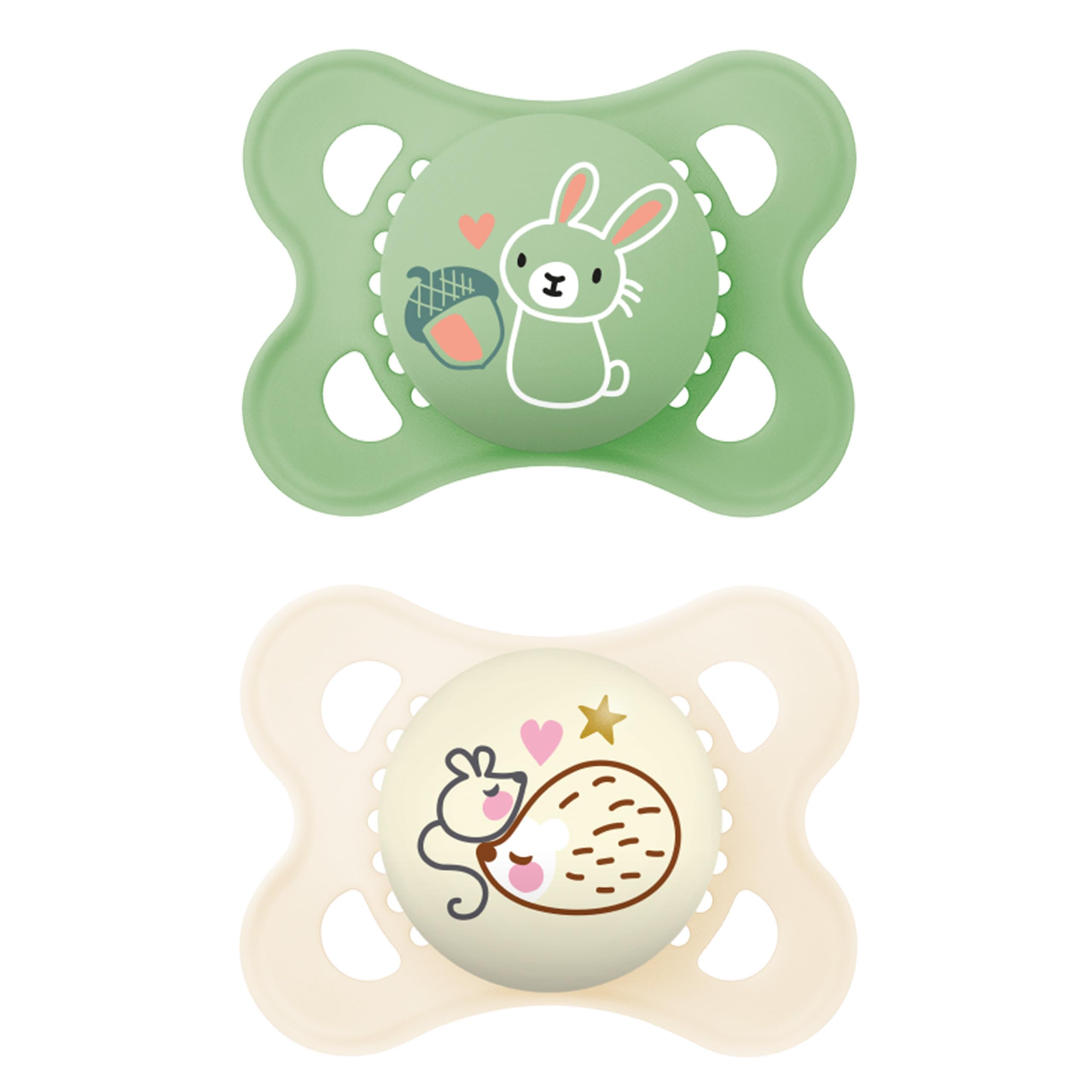 Mam Day & Night Pacifiers, Glow In The Dark Pacifier For Breastfed Bab ...