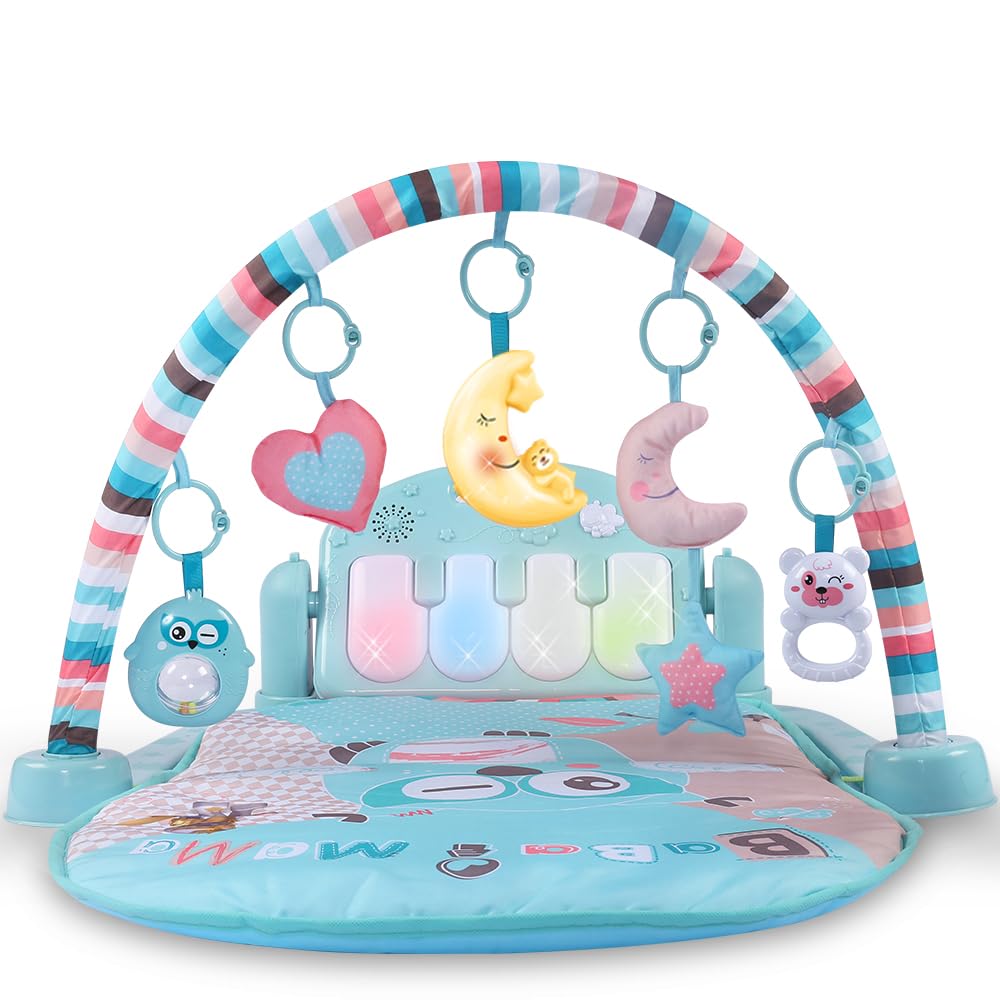 Temi Baby Gym Toys & Activity Play Mat, Kick And Play Piano Gym Center ...