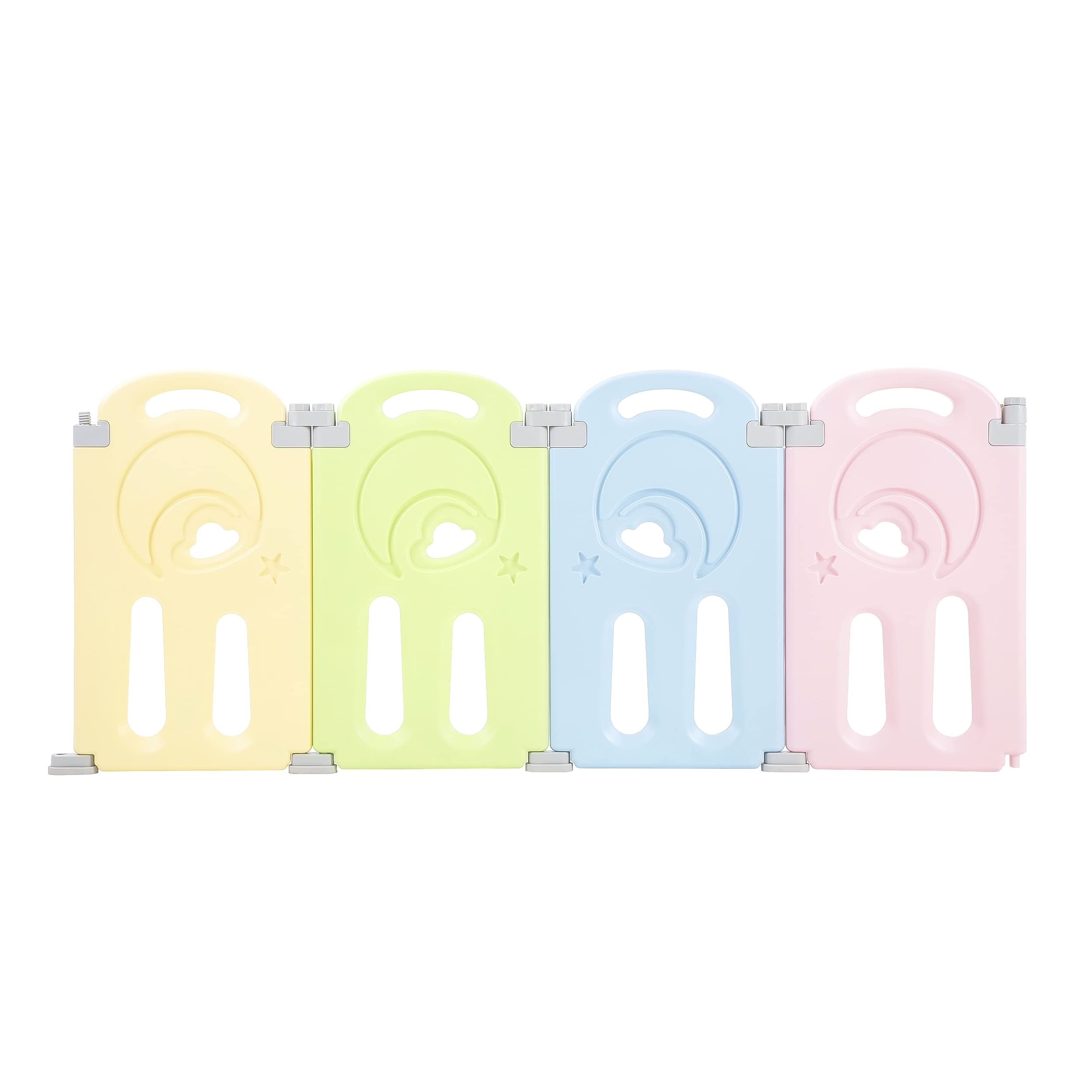 Cloud Castle Foldable Playpen 4-Panel Extension By Fortella (Multicolo ...