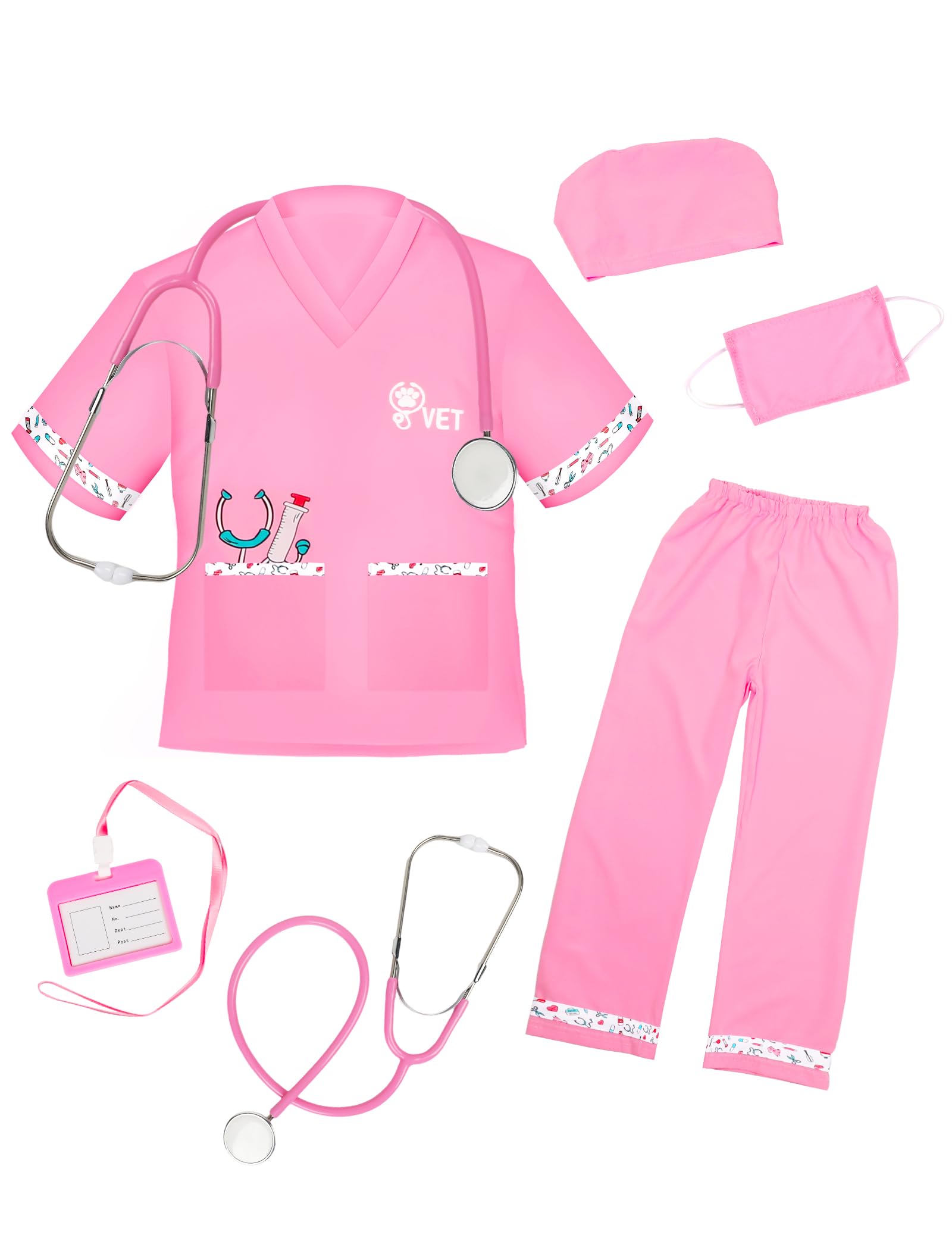 Anphile Kids Veterinarian Costume, Kids Doctor Vet Costume Outfit Pret ...