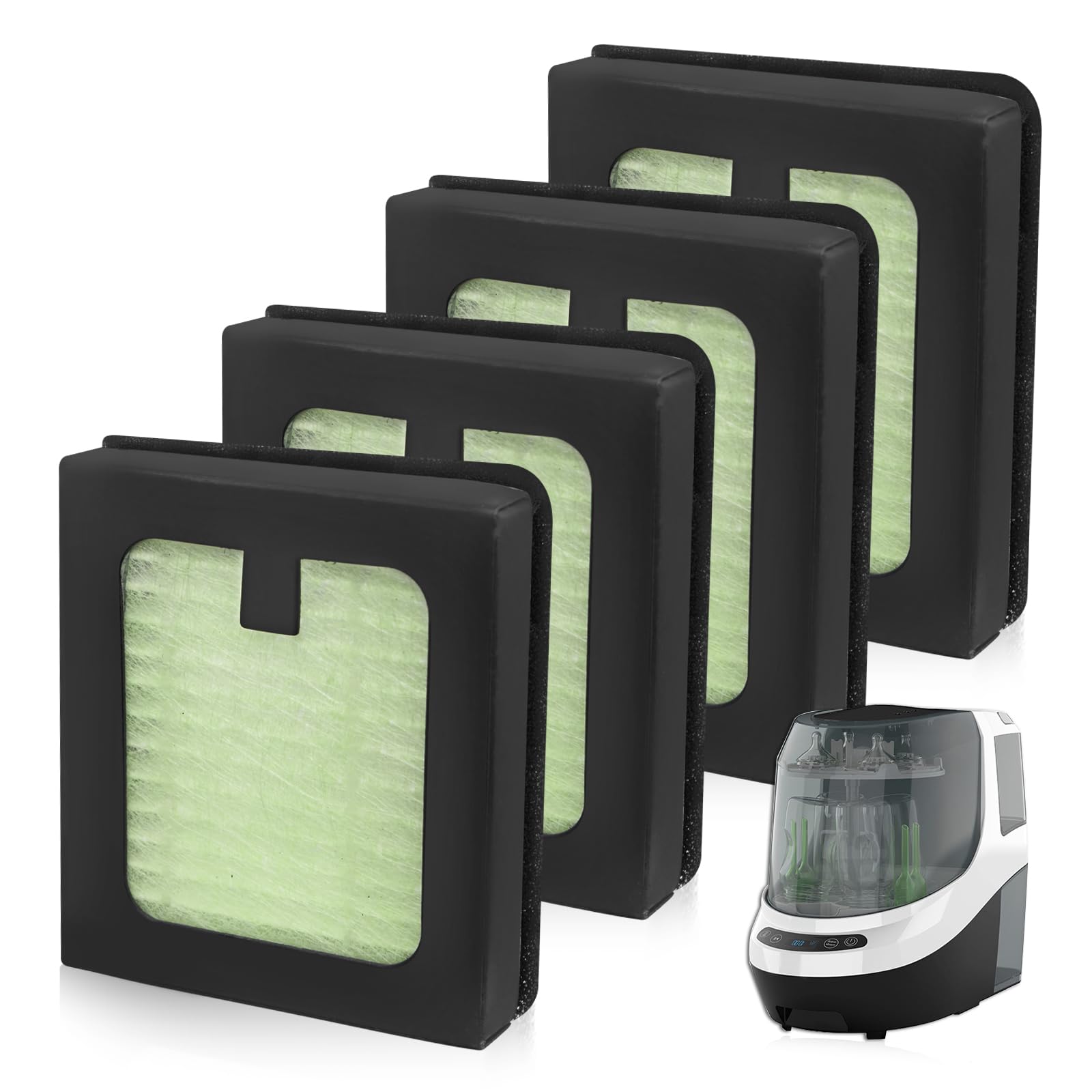 4 Pack Hepa Filter Replacement Compatible With Baby Brezza Bottle Drye ...