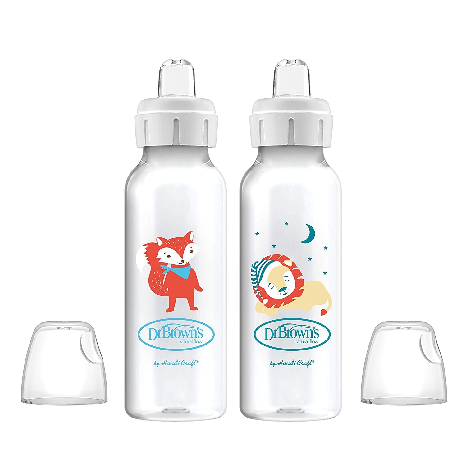 Dr. Brown'S Milestones Narrow Sippy Bottle, 100% Silicone Soft Sippy ...