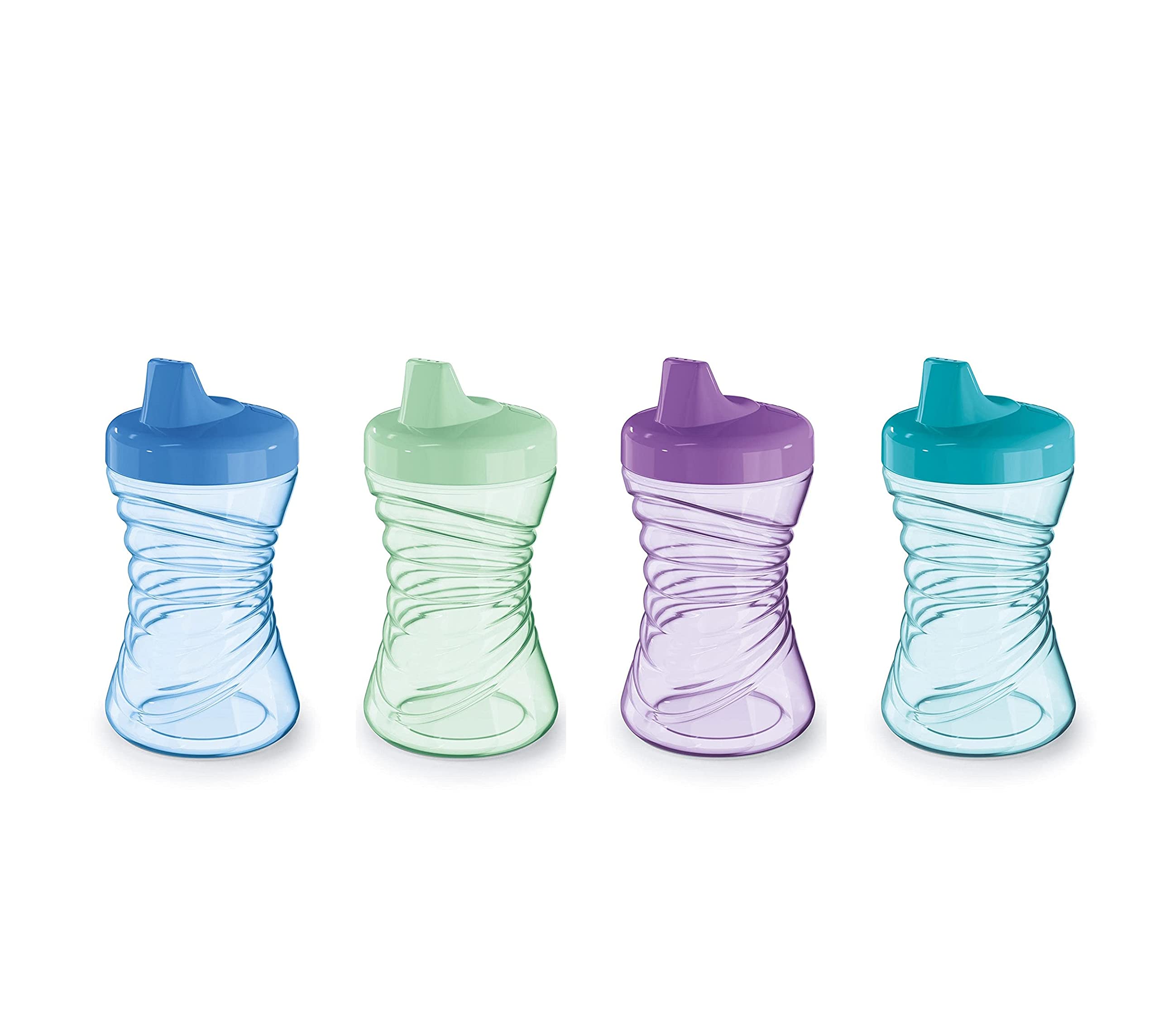 Nuk Gerber Graduatesfun Grips Hard Spout Sippy Cups (Assorted, 4-Pack ...