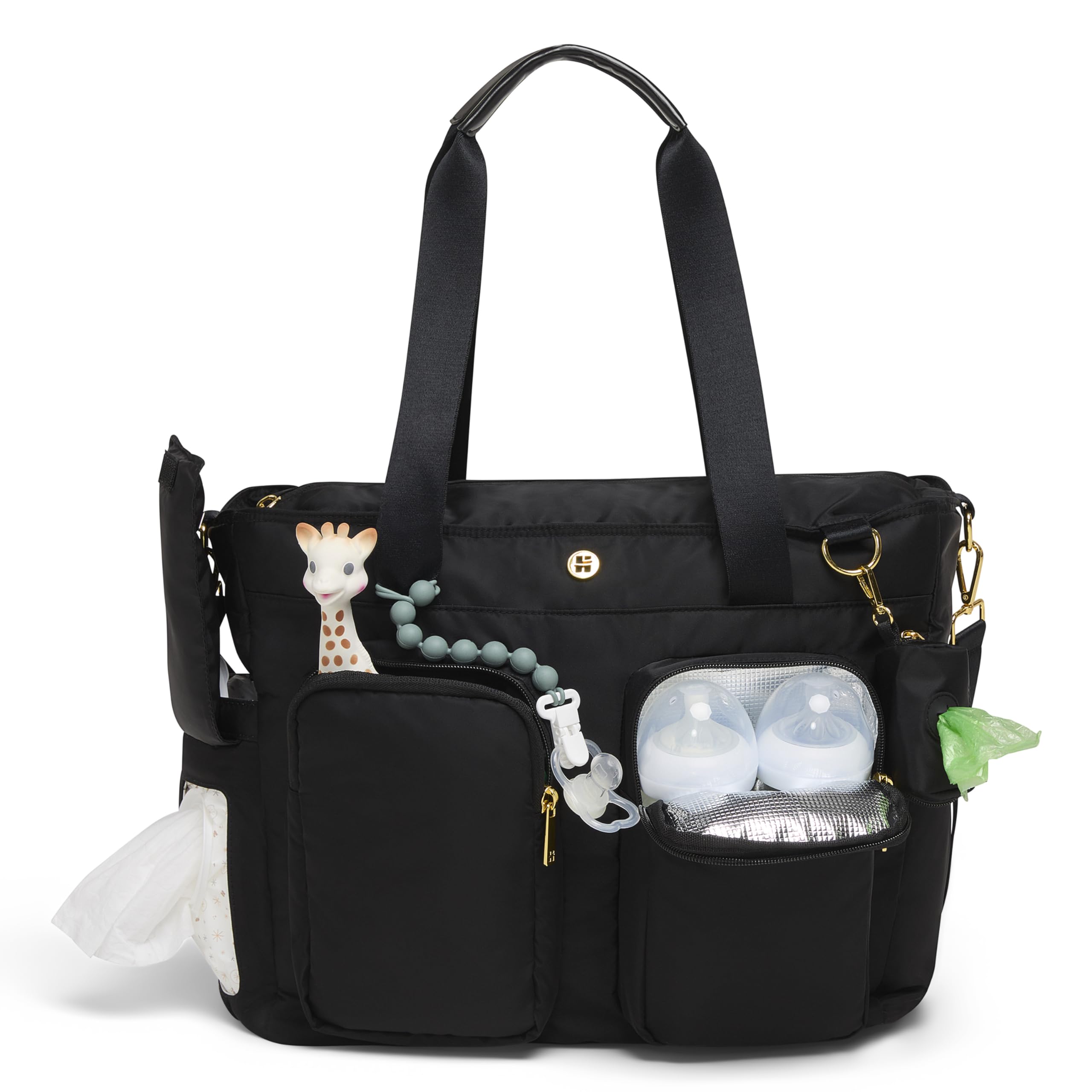 Huggies Carry All Weekender Tote Diaper Bag, Black – Cutebabybuy