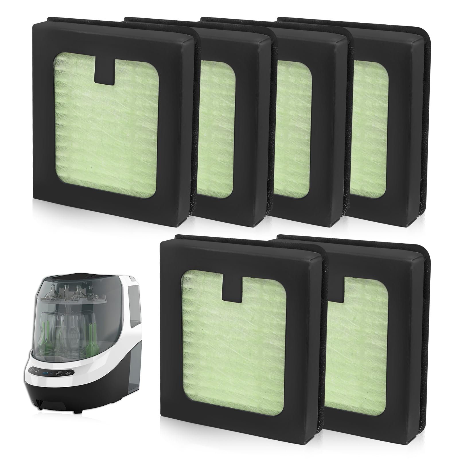 6Pack Hepa Filter Replacement Compatible With Baby Brezza Bottle Dryer ...