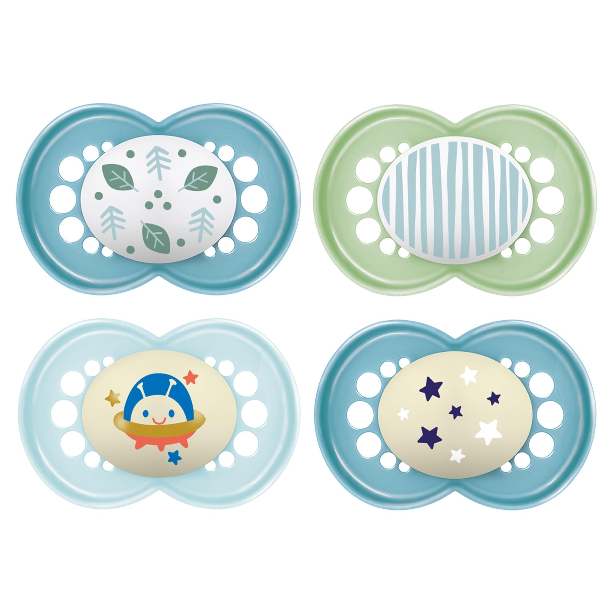 Mam Day & Night Pacifiers, Glow In The Dark Pacifier For Breastfed ...