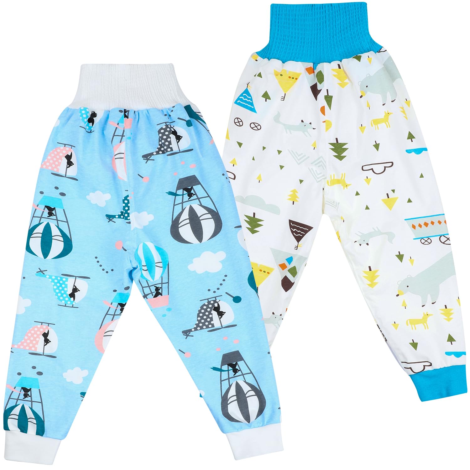Moomoo Baby Waterproof Diaper Pants For Potty Training 2 Packs Nightti ...