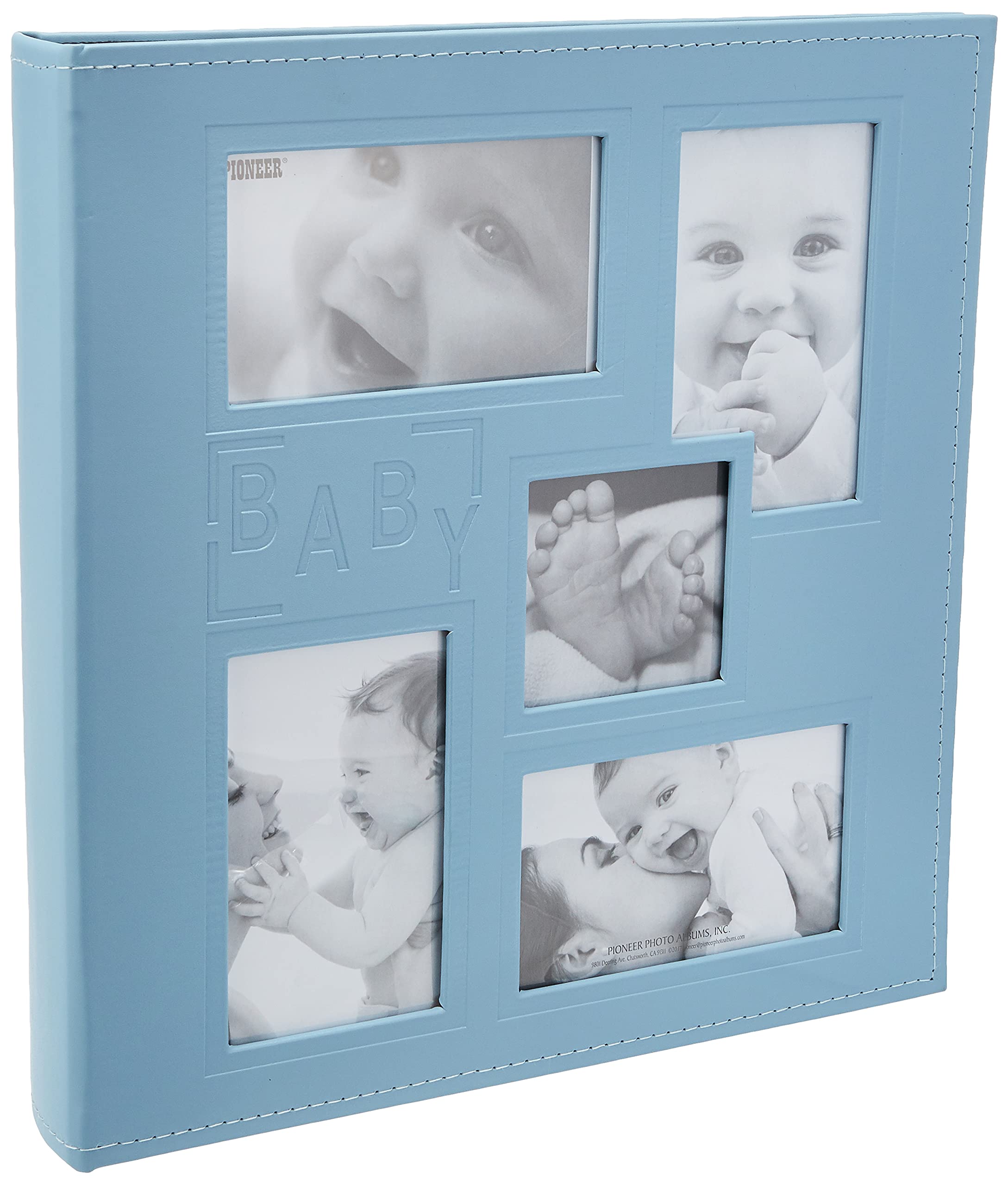 Pioneer Collage Frame Embossed 'Baby' Sewn Leatherette Cover Photo ...