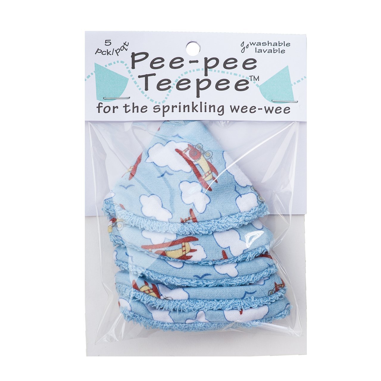 Beba Bean Pee-Pee Teepee Cellophane Bag Blue Airplane – Cutebabybuy