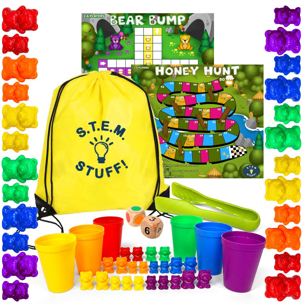 Counting Bears - Math Manipulatives Preschool Learning Activities - Le ...