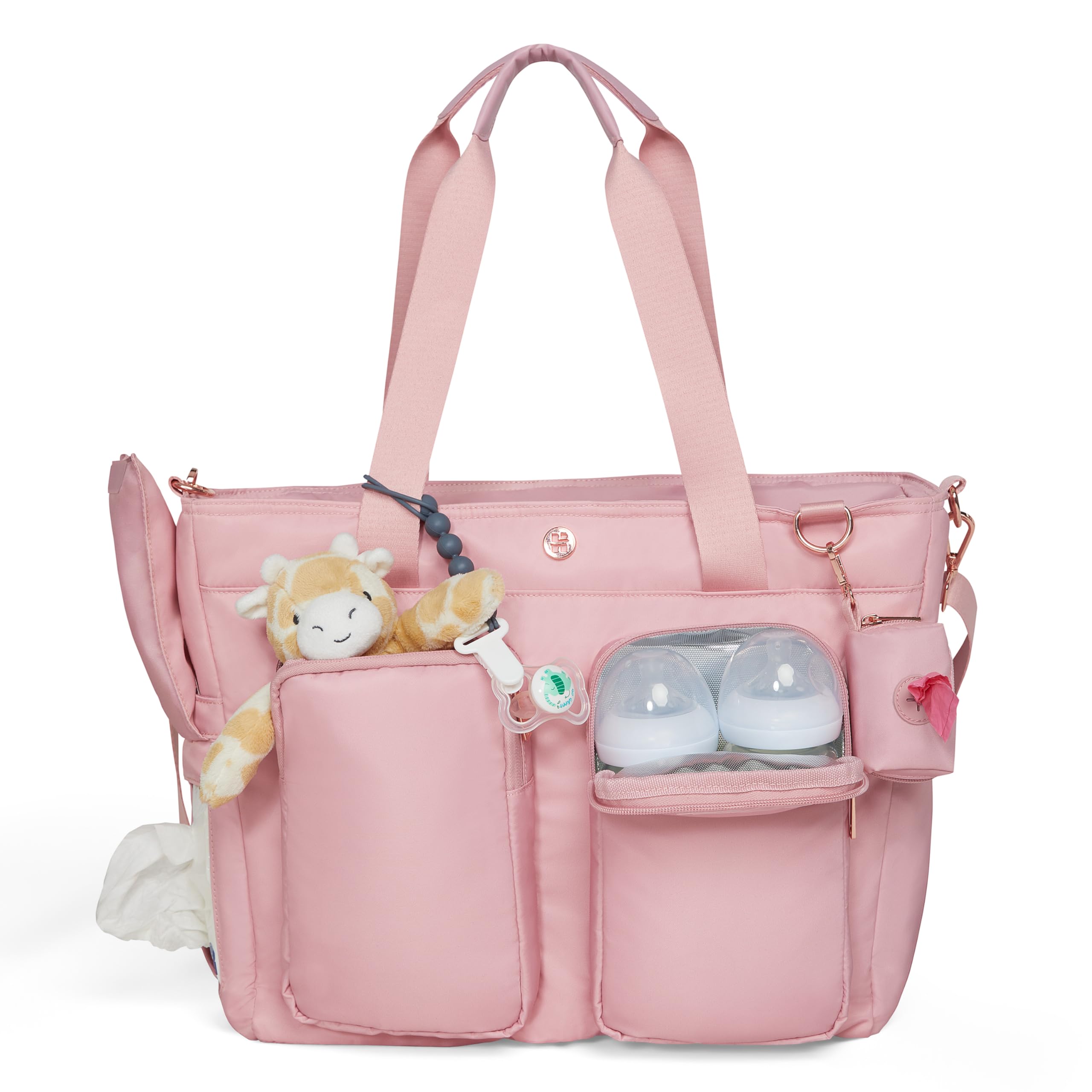 Huggies Carry All Weekender Tote Diaper Bag, Bridal Rose – Cutebabybuy