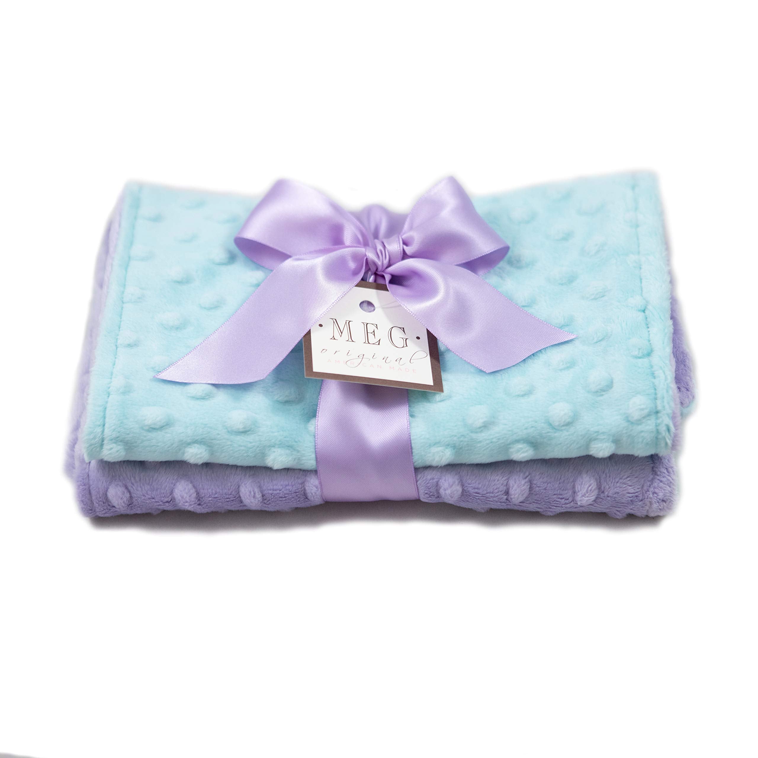 Meg Original Lavender & Aqua Baby Girl Burp Cloth Set – Cutebabybuy