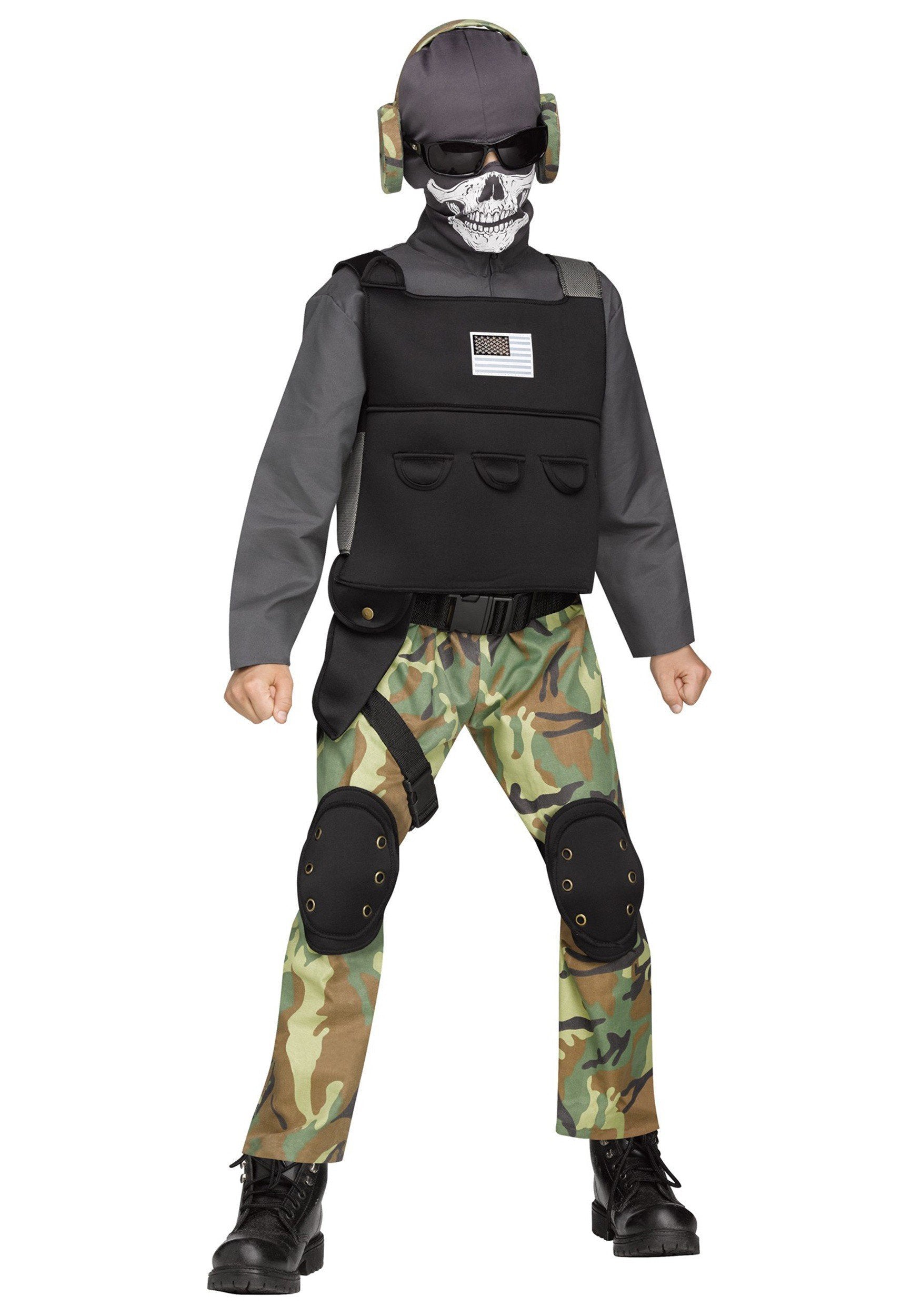 Fun World Big Boy'S Med/Skull Soldier Chld Cstm Childrens Costume ...