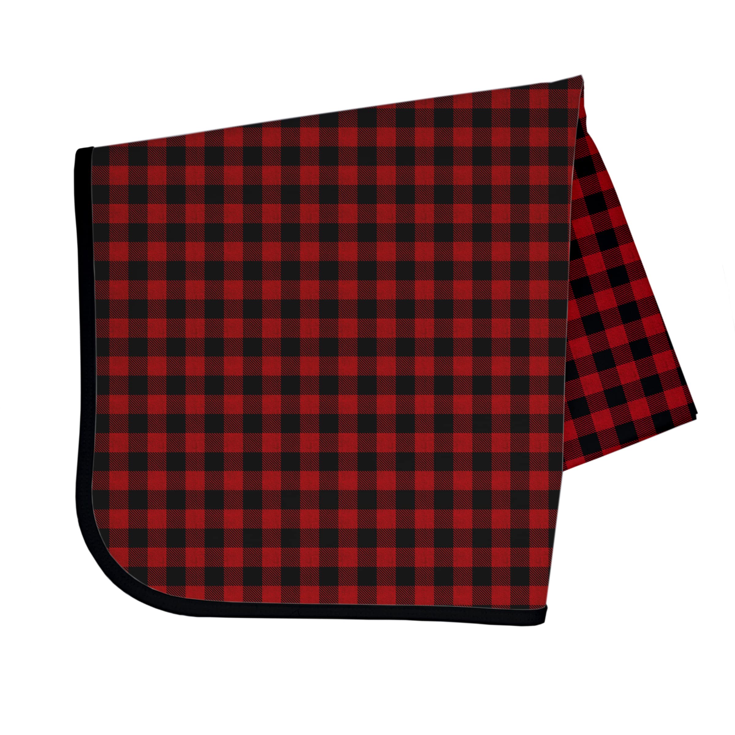 Bapronbaby Red Buffalo Plaid Splash Mat - Waterproof Catch-All For Und ...