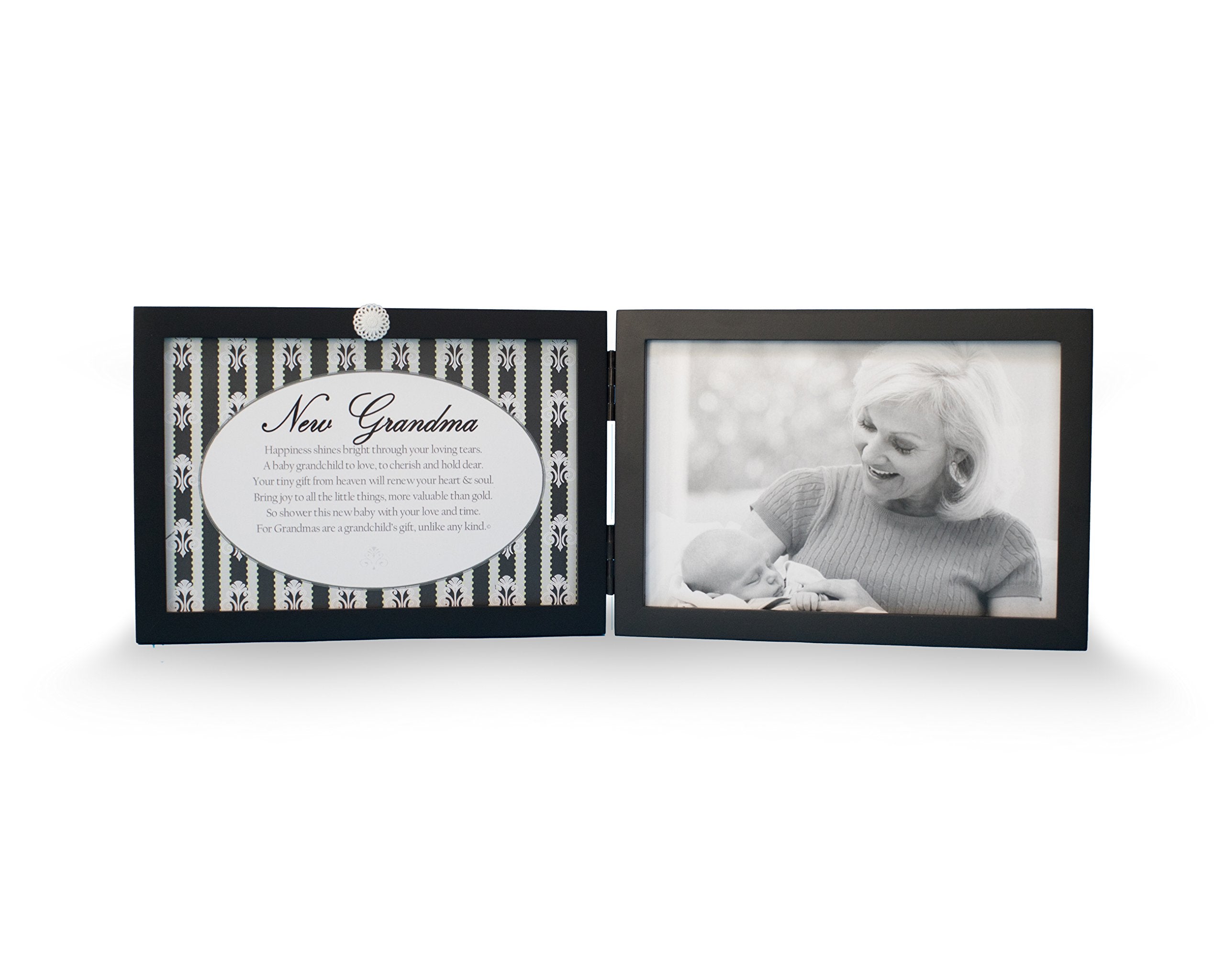 The Grandparent Gift Company - 4 X 6 Black Double Hinged Table Or Shelf ...