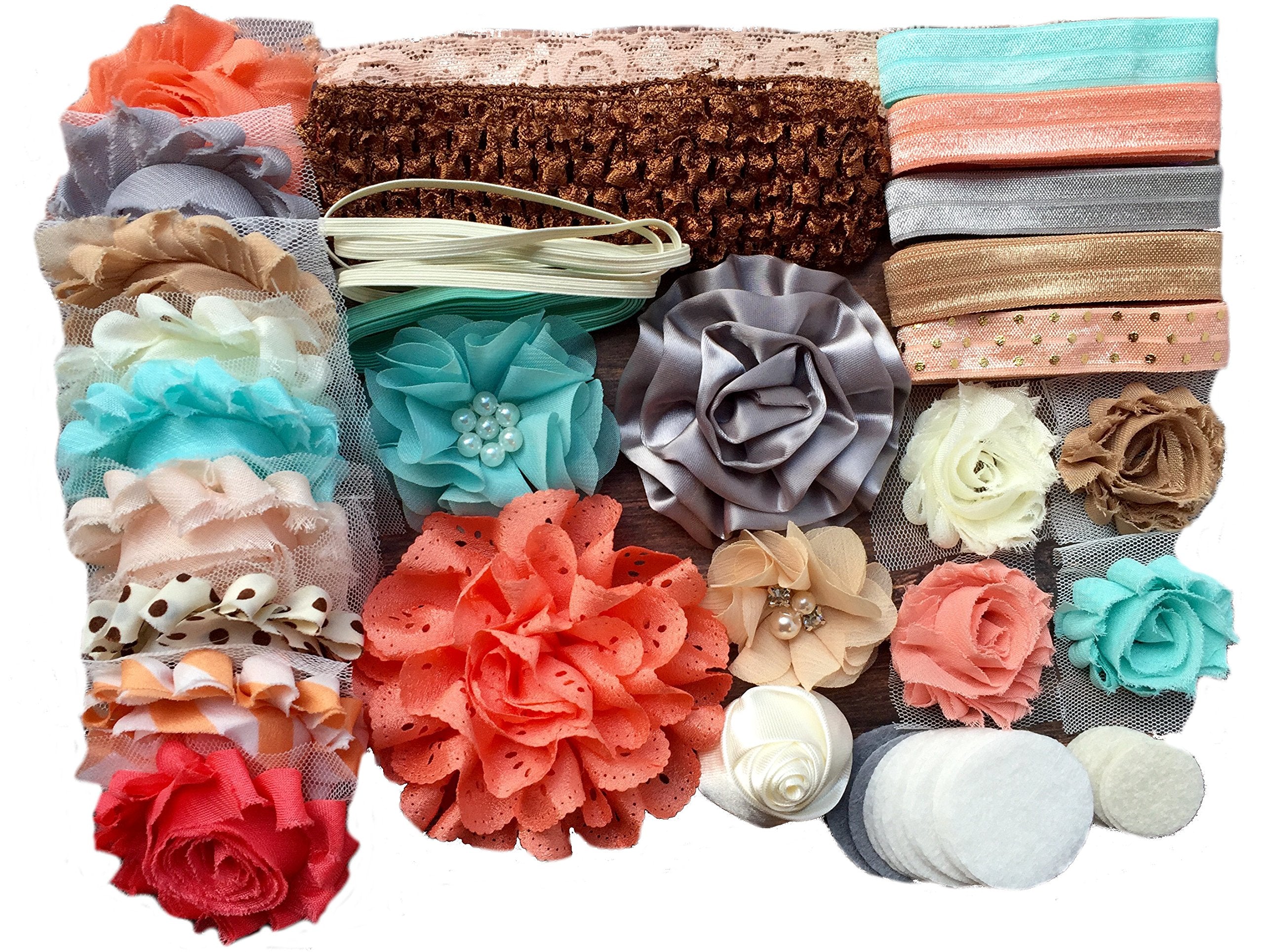Bowtique Emilee Mini Headband Kit Makes 14 Headbands, Diy Baby Headband ...