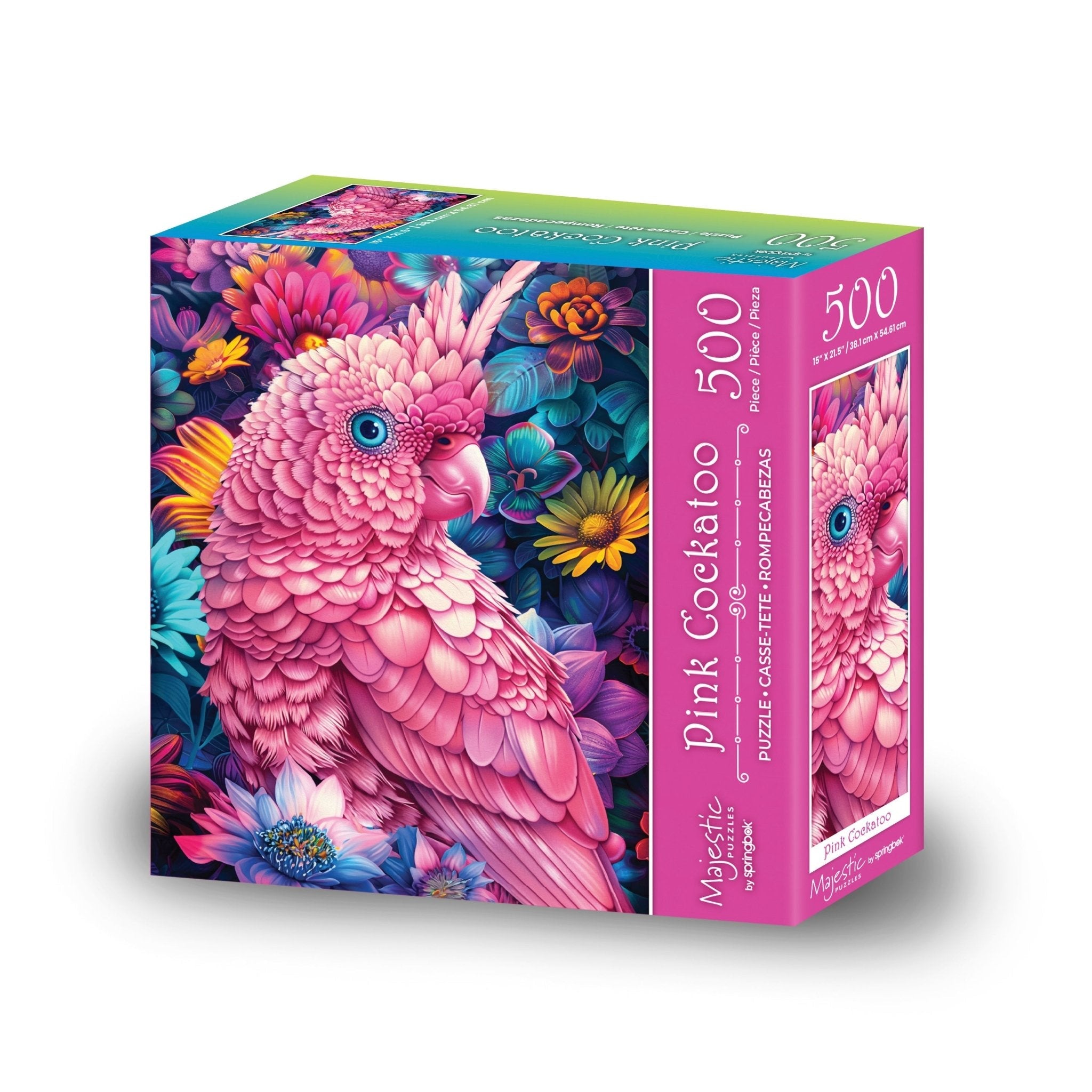 Majestic by Springbok Pink Cockatoo 500 Piece Jigsaw Puzzle | Springbo ...